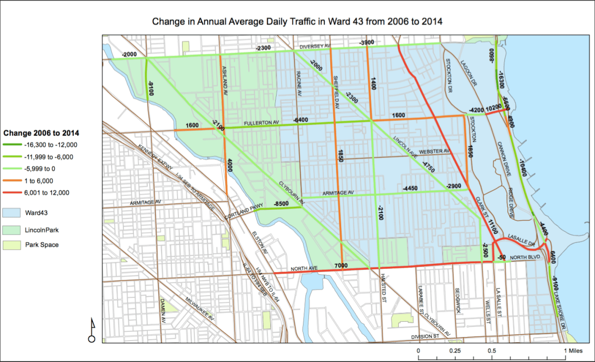 43rd Ward Automobile Traffic Map – Frank Kryzak